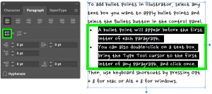 How to Add Bullet Points in Illustrator
