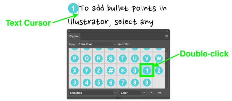 How to Add Bullet Points in Illustrator