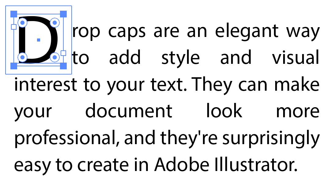 2 Easy Ways To Drop Cap in Illustrator Like In Indesign