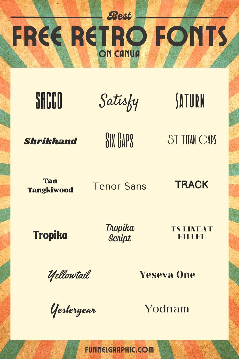 83 Free Retro Fonts On Canva