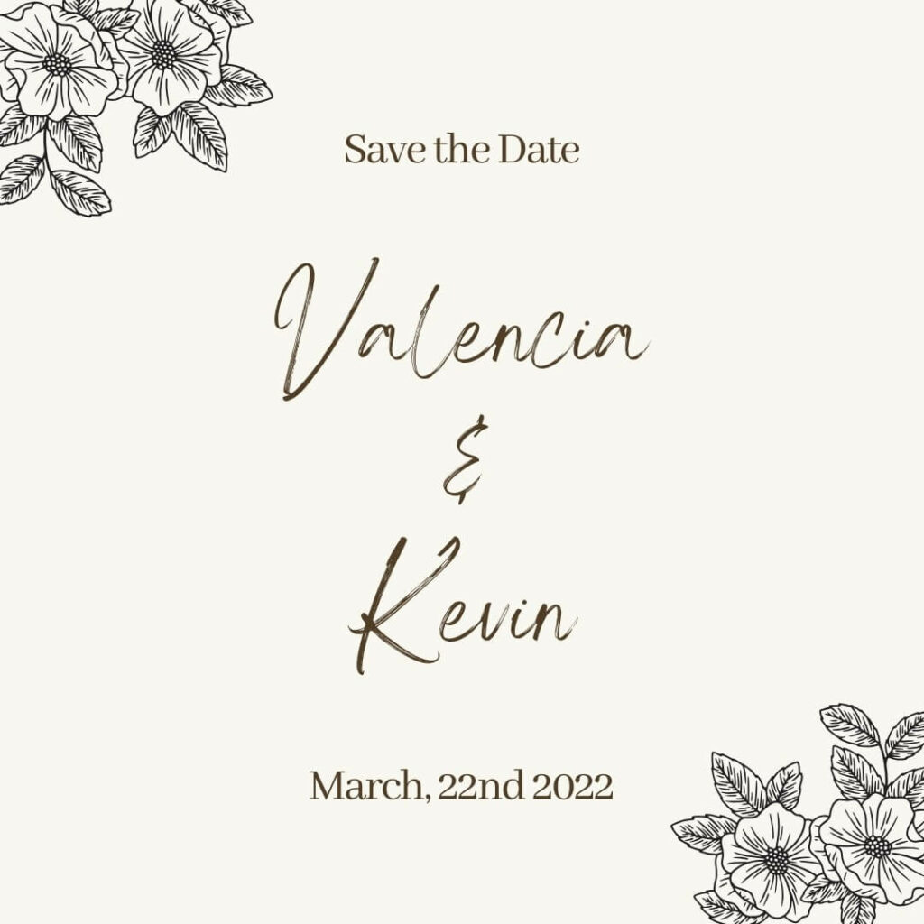 Cursive Font Wedding Invitation