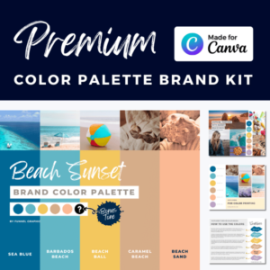Beach Sunset Premium Canva Color Palette | Funnel Graphic