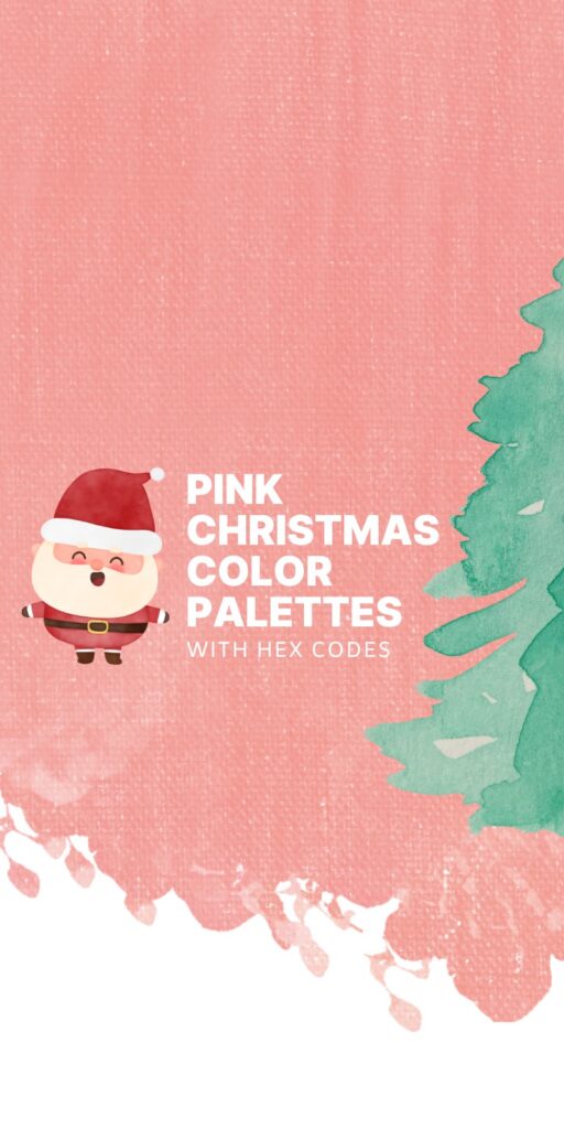 Pink Christmas Color Palettes with Hex Codes for a Festive Glow