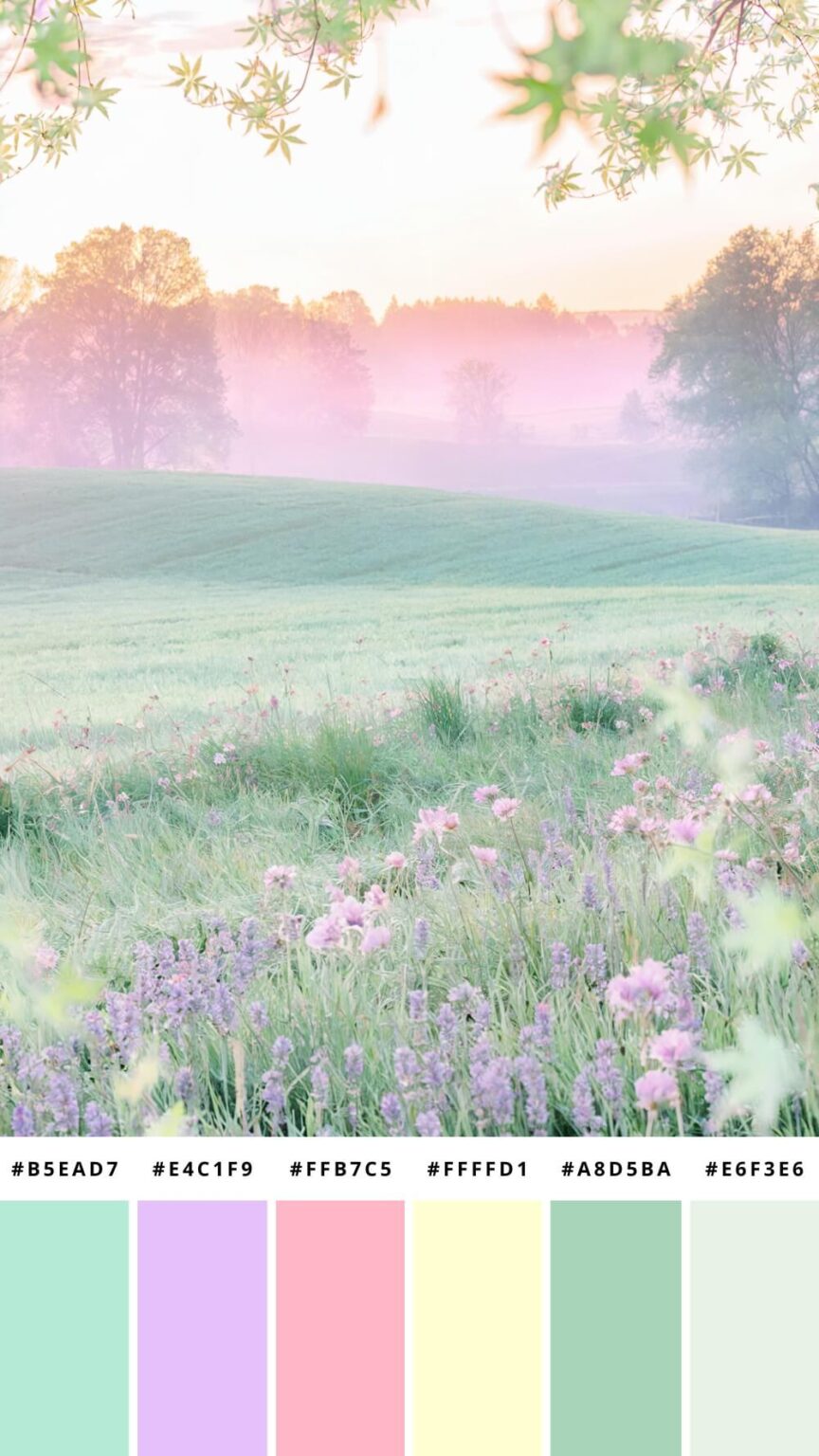 50+ Pastel Color Palettes With Color Codes For Every Theme